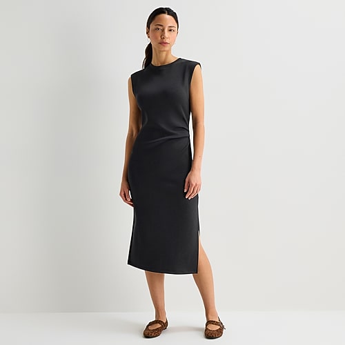 Click here for Stylus Womens Crew Neck Sleeveless Sheath Dress  X... prices