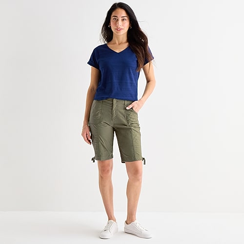 Click here for St. Johns Bay Womens 11 Mid Rise Bermuda Short  8... prices
