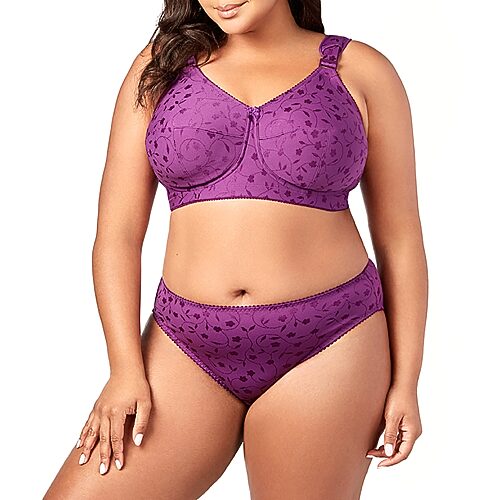 Elila Super Curves Full Coverage Softcup Bra 1305  N  Purple