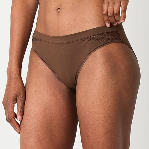 Click here for Ambrielle Super Soft Bikini Panty  Small  Brown prices