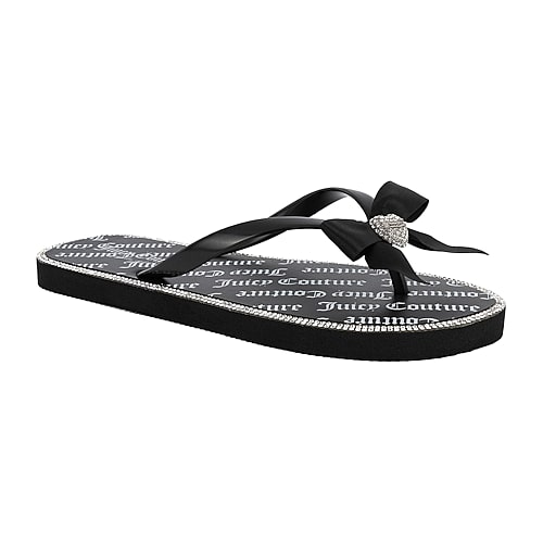 Click here for Juicy Couture Womens Bow Flip-Flops  6  Black prices