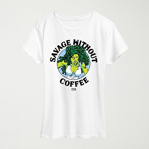 Click here for Savage Without Coffee Womens Crew Neck Short Sleev... prices