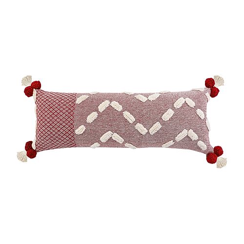 Click here for LR Home Skyla Lumbar Pillow  One Size  Red prices
