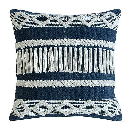 Click here for LR Home Maria Square Throw Pillow  One Size  Blue prices