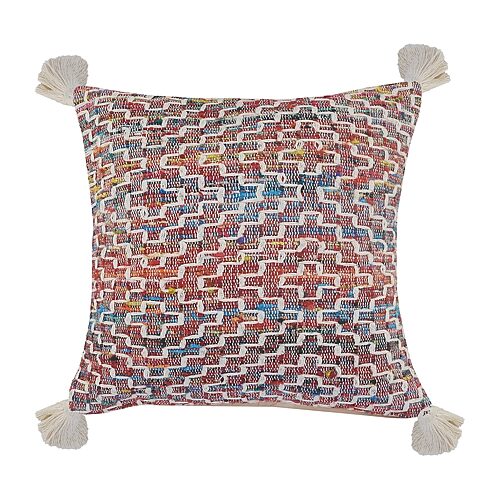 Click here for LR Home Ivy Square Throw Pillow  One Size  Red prices