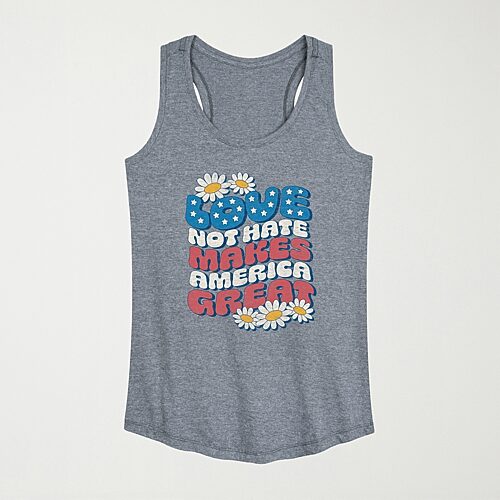 Click here for Love Not Hate Makes America Great Womens Crew Neck... prices