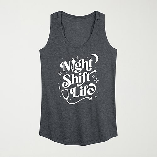 Click here for Night Shift Life Womens Scoop Neck Sleeveless Tank... prices