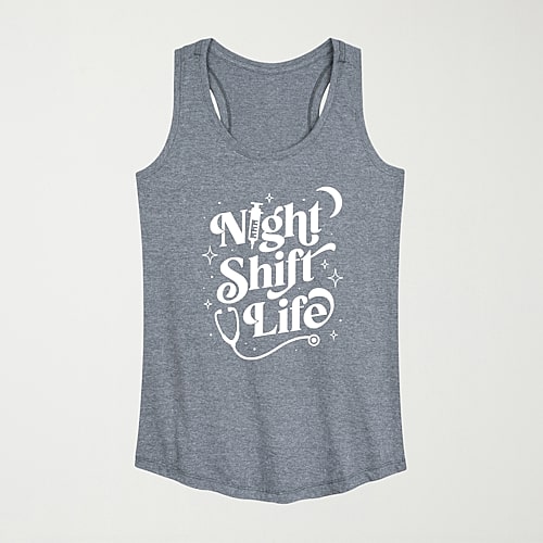 Click here for Night Shift Life Womens Scoop Neck Sleeveless Tank... prices