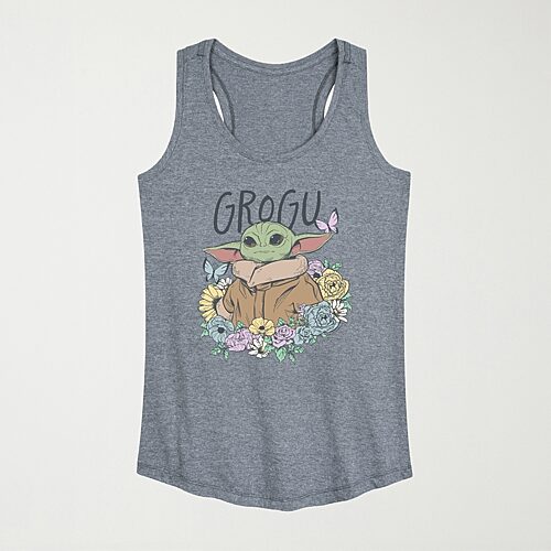 Click here for Floral Spring Grogu Womens Scoop Neck Sleeveless B... prices