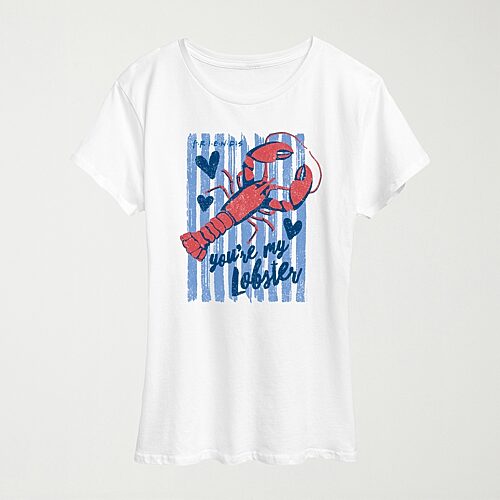 Click here for Youre My Lobster Womens Crew Neck Short Sleeve Cla... prices