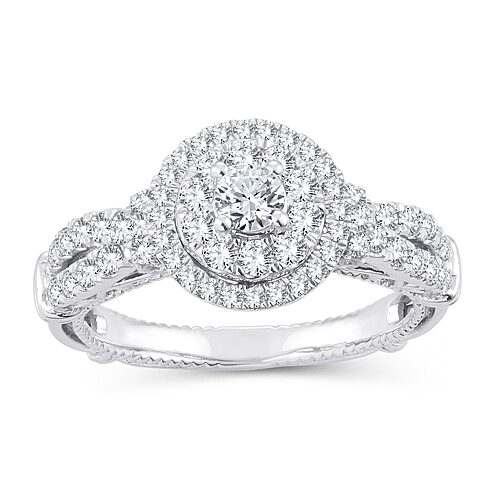 Click here for Womens 1 CT. T.W. Natural White Diamond 10K Gold R... prices
