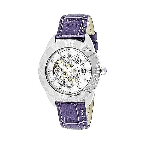 Click here for Empress Unisex Adult Purple Leather Strap Watch Em... prices