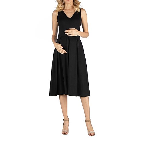 Click here for 24/7 Comfort Apparel Fit and Flare Sleeveless Midi... prices