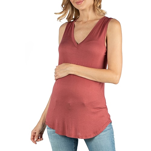 Click here for 24/7 Comfort Apparel V Neck Round Hemline Tunic Ta... prices