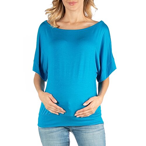 Click here for 24/7 Comfort Apparel Loose Fit Dolman Top with Wid... prices