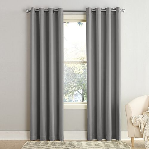 Click here for Grant Room Darkening Grommet Curtain Panel - Gray prices