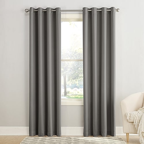 Click here for Grant Room Darkening Grommet Curtain Panel - Steel prices