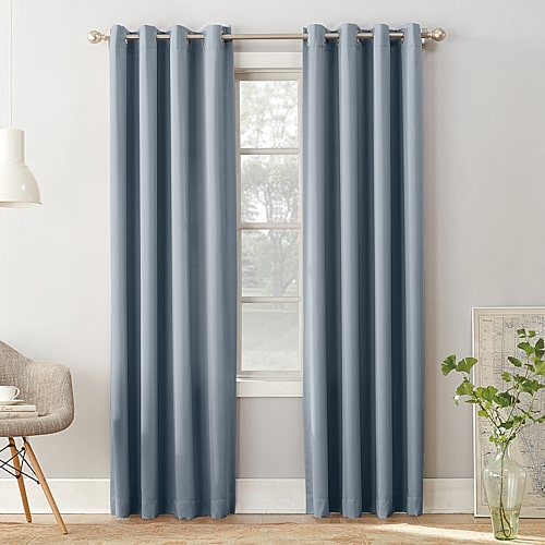 Click here for Grant Room Darkening Grommet Curtain Panel - Vinta... prices
