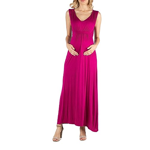 Click here for 24/7 Comfort Apparel V Neck Sleeveless Maxi Dress... prices