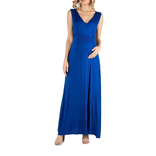 Click here for 24/7 Comfort Apparel V Neck Sleeveless Maxi Dress... prices