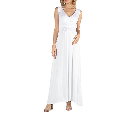 Click here for 24/7 Comfort Apparel V Neck Sleeveless Maxi Dress... prices