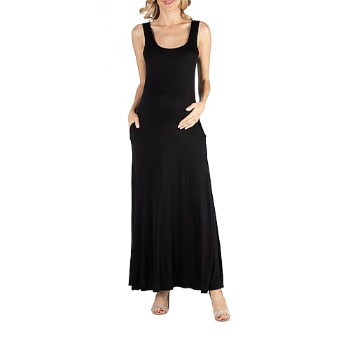 Click here for 24/7 Comfort Apparel Scoop Neck Sleeveless Maxi Dr... prices