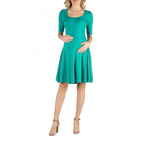 Click here for 24/7 Comfort Apparel Knee Length A Line Elbow Slee... prices