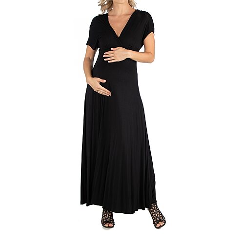 Click here for 24/7 Comfort Apparel Cap Sleeve V-Neck Maxi Dress... prices