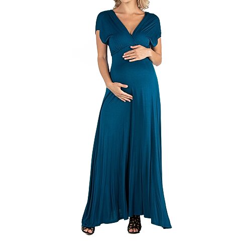 Click here for 24/7 Comfort Apparel Cap Sleeve V-Neck Maxi Dress... prices