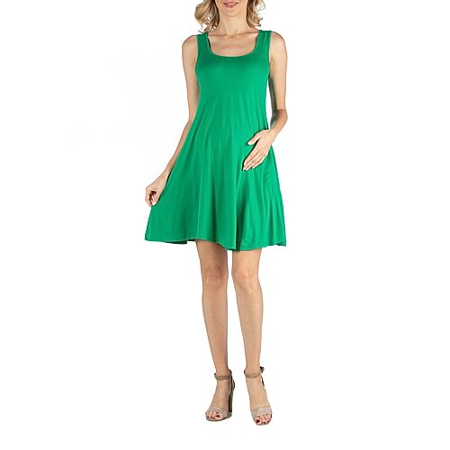 Click here for 24/7 Comfort Apparel A Line Slim Fit and Flare Dre... prices