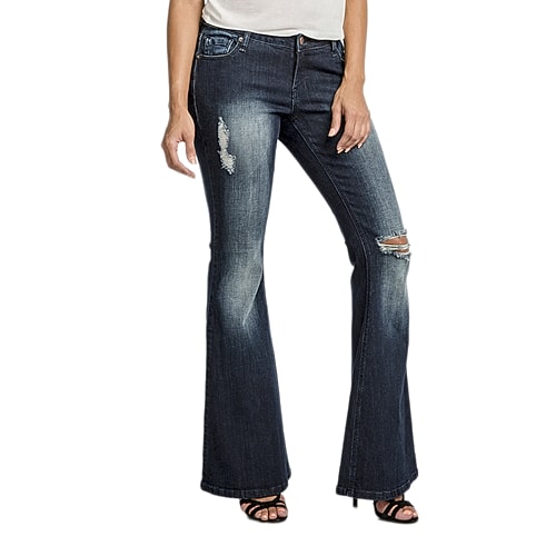 Click here for Poetic Justice Womens Mid Rise Ripped Stretch Fabr... prices