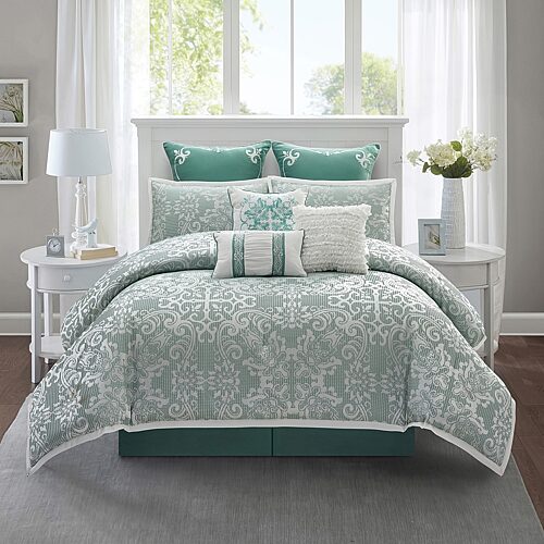 Click here for Stratford Park Ylona 9-pc. Damask + Scroll Lightwe... prices