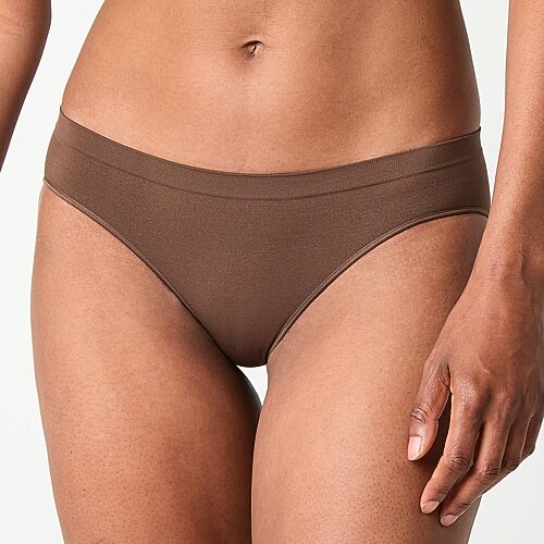 Click here for Ambrielle Seamless Bikini Panty  2x  Brown prices