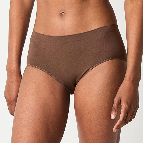 Click here for Ambrielle Womens Seamless Brief Panty  1x  Brown prices