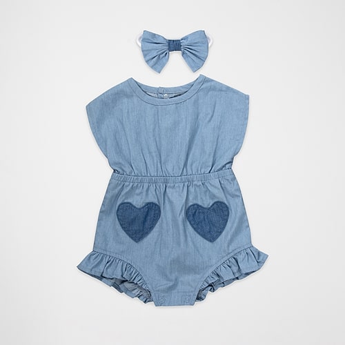 Click here for Baby Essentials Baby Girls Sleeveless Romper  24 M... prices