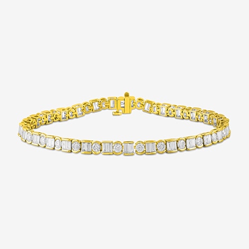 Click here for Womens 4 CT. T.W. Lab Grown White Diamond 10K Gold... prices