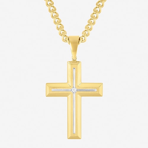 Click here for Religious Jewelry Cross (H-I / I2-I3) Mens Diamond... prices
