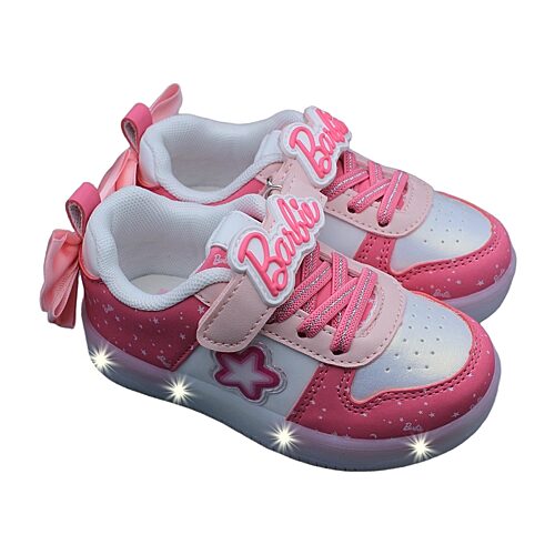 Click here for Barbie Toddler Light-Up Sneakers - Hot pink bow prices