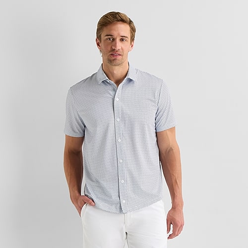 Click here for St. Johns Bay Performance Knit Mens Short Sleeve C... prices