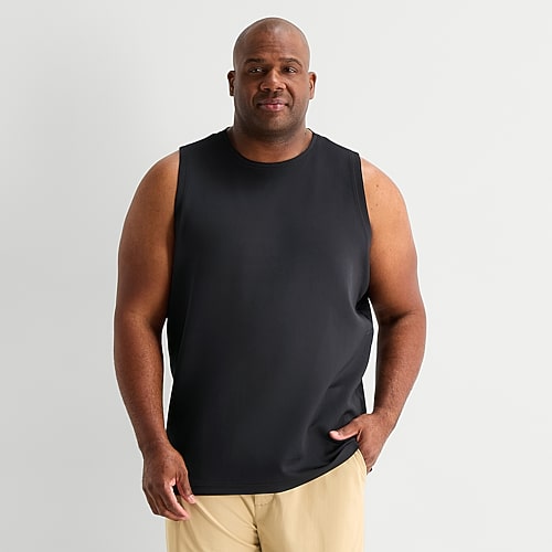 Click here for Stylus Mens Crew Neck Sleeveless Big and Tall Musc... prices