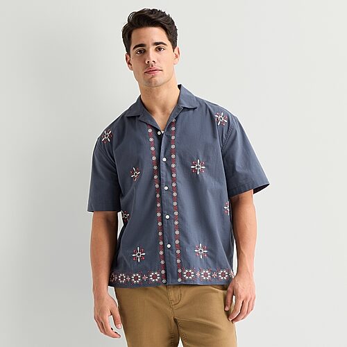 Click here for Arizona Mens Short Sleeve Regular Fit Button-Down... prices