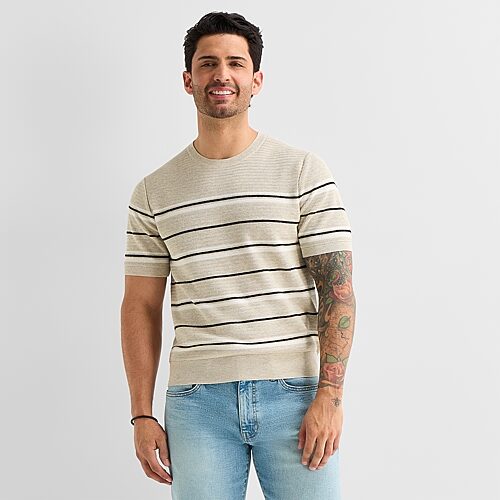Click here for mutual weave Mens Crew Neck Short Sleeve Pullover... prices