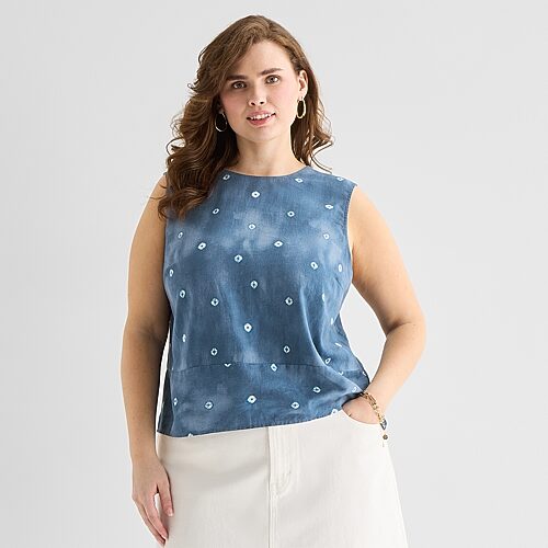 Click here for a.n.a Womens Plus Round Neck Sleeveless Blouse  5x... prices