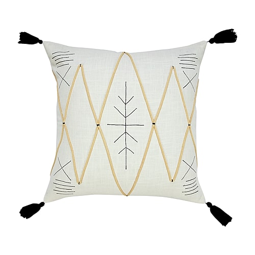 Click here for LR Home Alice Square Throw Pillow  One Size  White prices