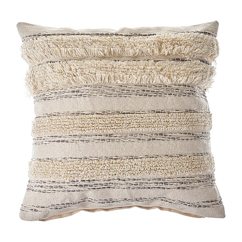 Click here for LR Home Etta Square Throw Pillow  One Size  Beige prices
