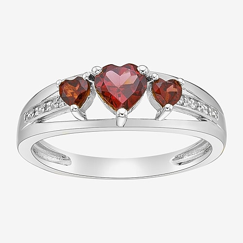 Click here for Womens Diamond Accent Genuine Red Garnet Sterling... prices