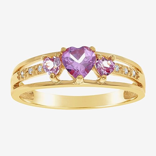 Click here for Womens Diamond Accent Lab Created Purple Alexandri... prices