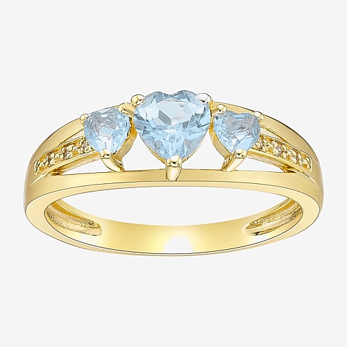 Click here for Womens Diamond Accent Lab Created Blue Aquamarine... prices