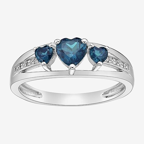 Click here for Womens Diamond Accent Genuine Blue Topaz Sterling... prices