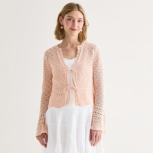 Click here for a.n.a Womens V Neck Long Sleeve Tie Cardigan  X-la... prices